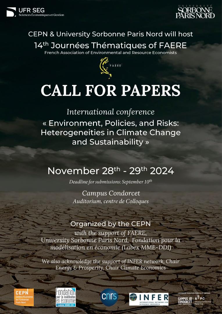 Le CEPN/Université Sorbonne Paris Nord: appel à communications pour les ...